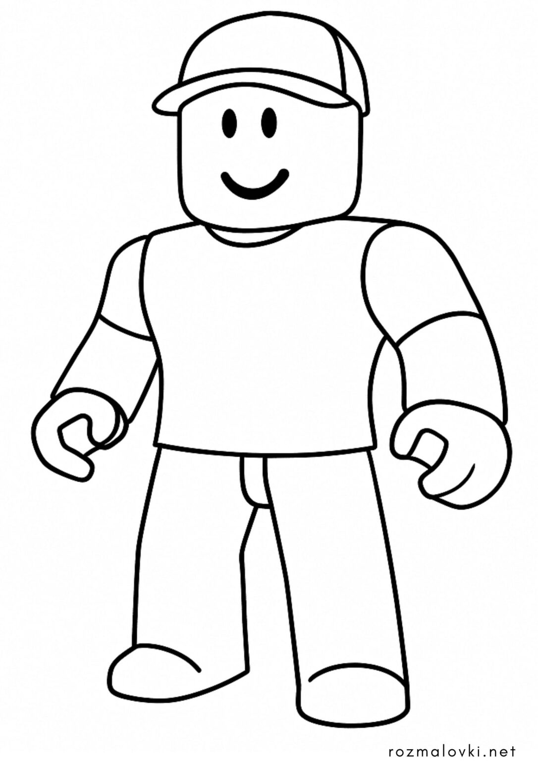 Розмальовка Роблокс ⭐️ роздрукувати, скачати безкоштовно А4 розфарбовку